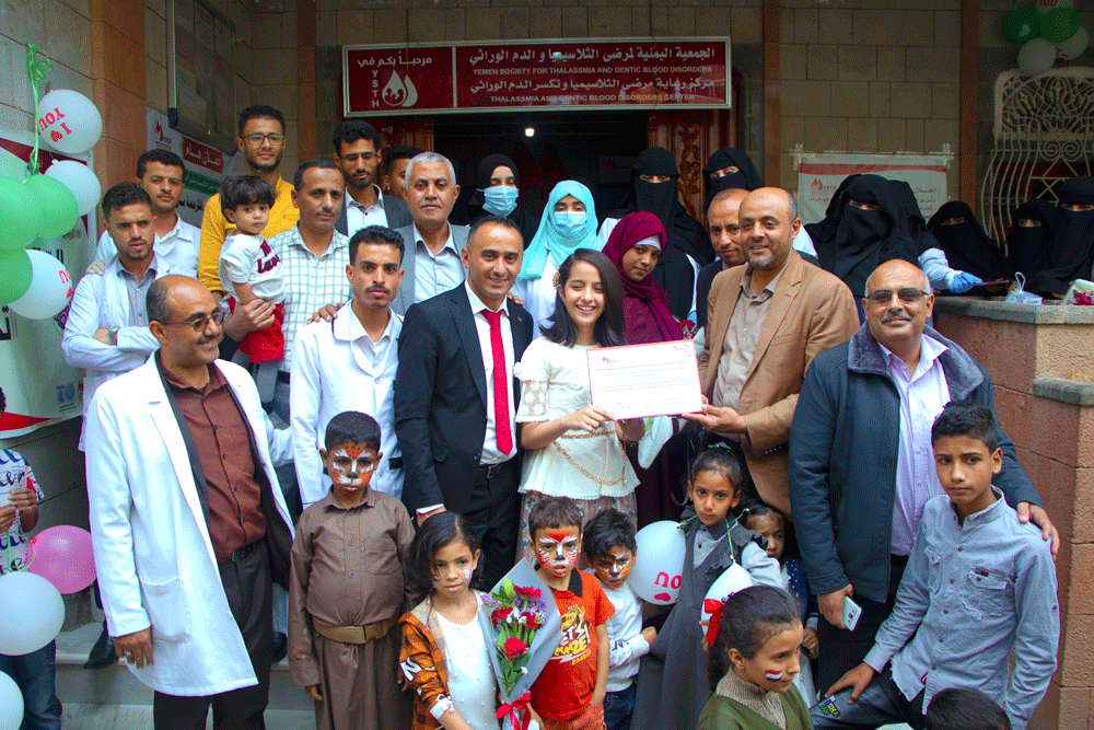 The star “Maria Qahtan” visits the Thalassemia and Hereditary Blood ...